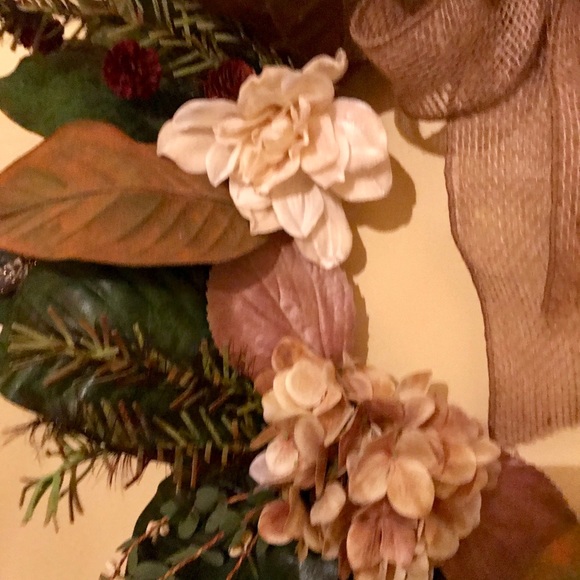 Accents | Farm House Magnolia Wreath Hand Made By Me | Poshmark